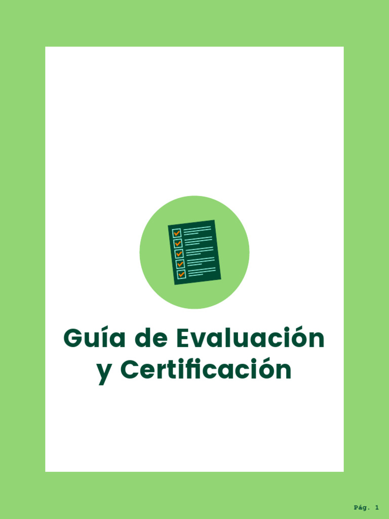 Guía Evaluacion Certificacion | PDF | Metodología de encuesta | Cuestionario