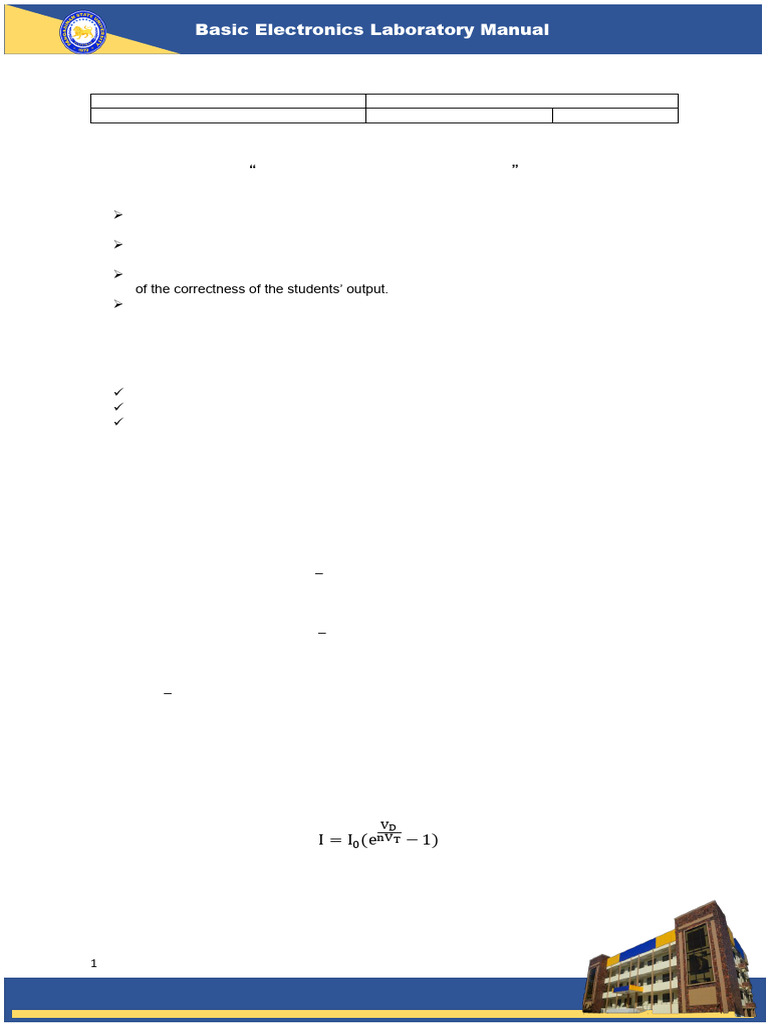 Laboratory Report No. 2 | PDF | Diode | P–N Junction