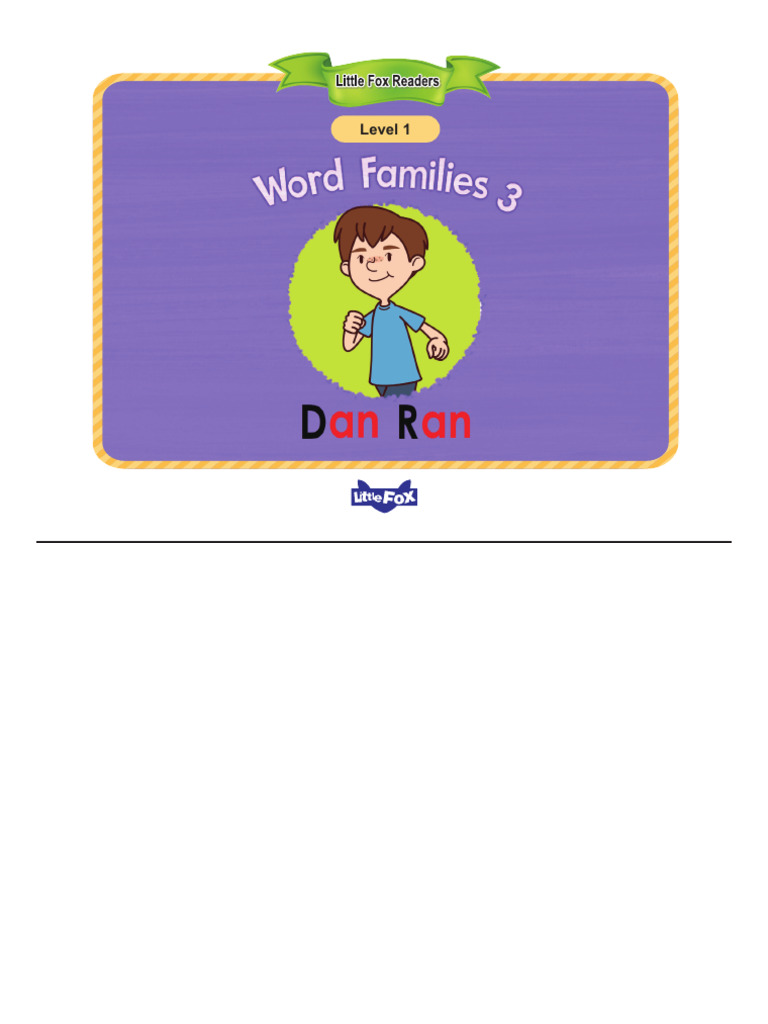 003 - Word Families 3 - Dan Ran | PDF