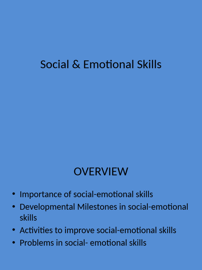 Social SKills | PDF