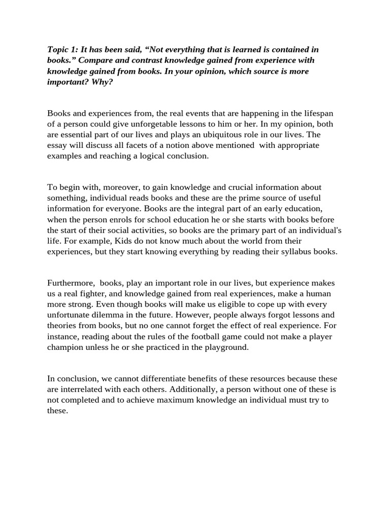 Topic 1 | PDF