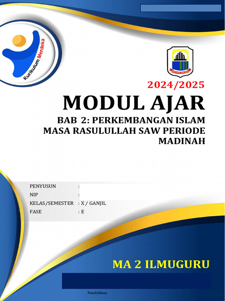 MODUL AJAR TERBARU MA Bab 2 SKI X | PDF