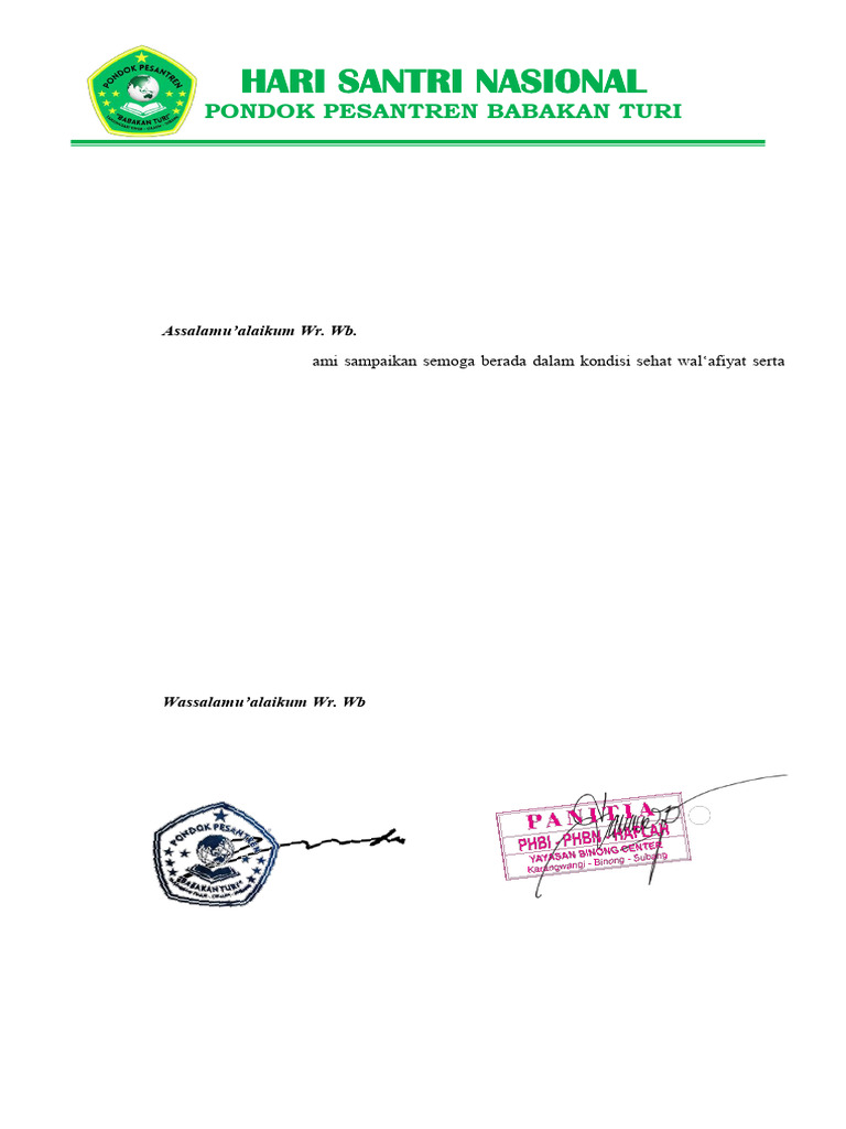 Undangan HSN 1 2024 | PDF