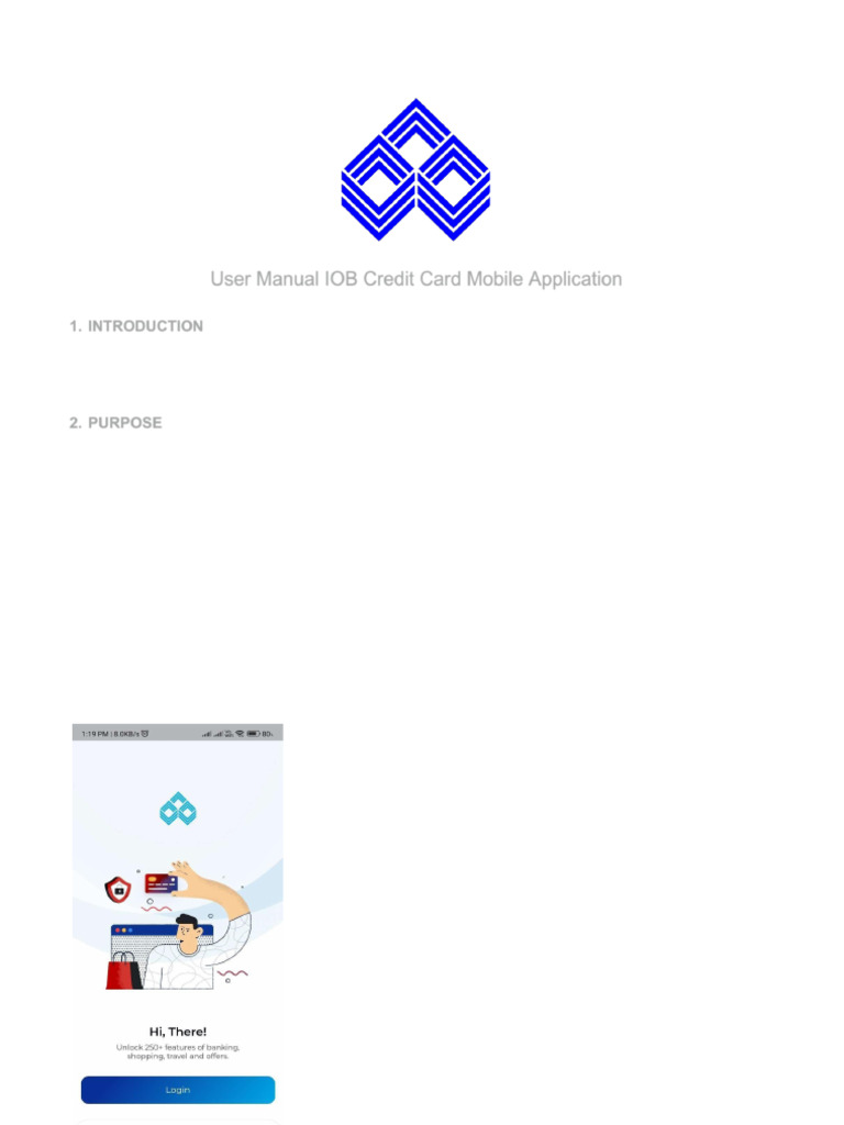 IOB Mobile App Rupay Credit Card | PDF | Cyberwarfare | Security