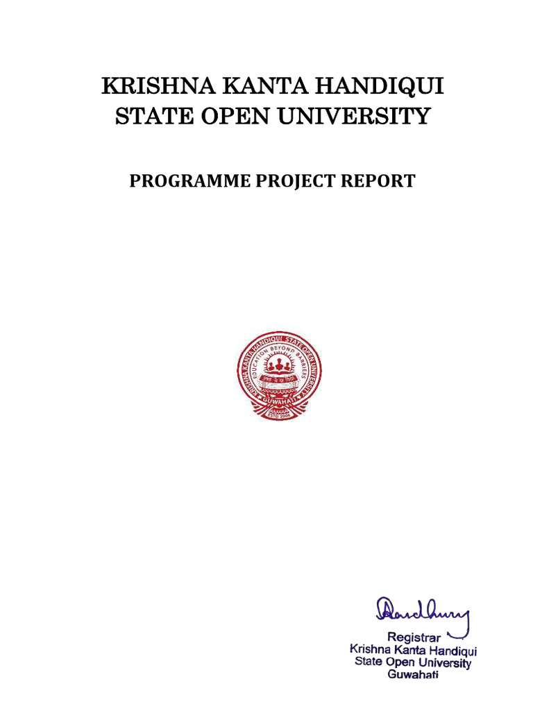 Four Year UG Economics Programme Report | PDF | Curriculum | Economics