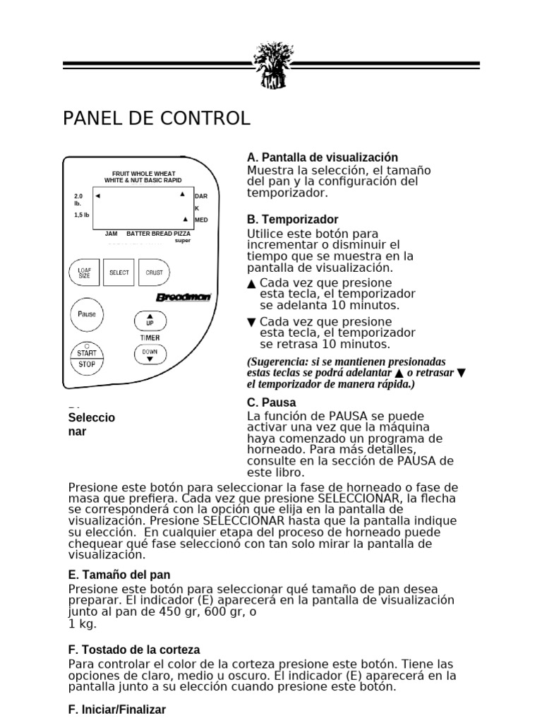 Breadmaker Manual-5 PDF | PDF