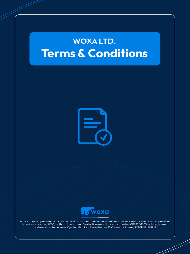 En TermsAndConditions Woxa | PDF | Bankruptcy | Banks