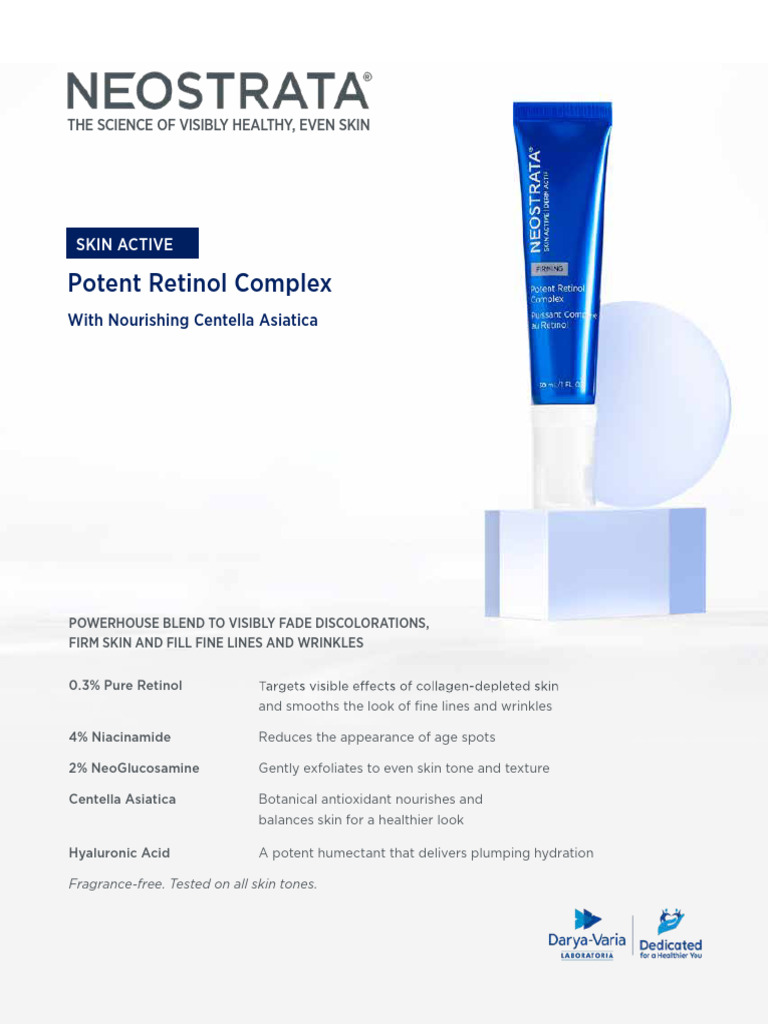 Brosur Potent Retinol Complex Detail Aid - Final Approved | PDF | Wrinkle | Sensory Organs