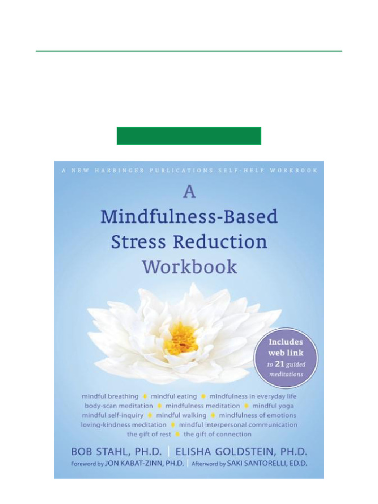 A Mindfulness Based Stress Reduction Workbook Accessible DOCX Download ...