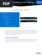 Mitel AG4100 Analog Gateways - Quick Installation Guide | PDF | Power ...