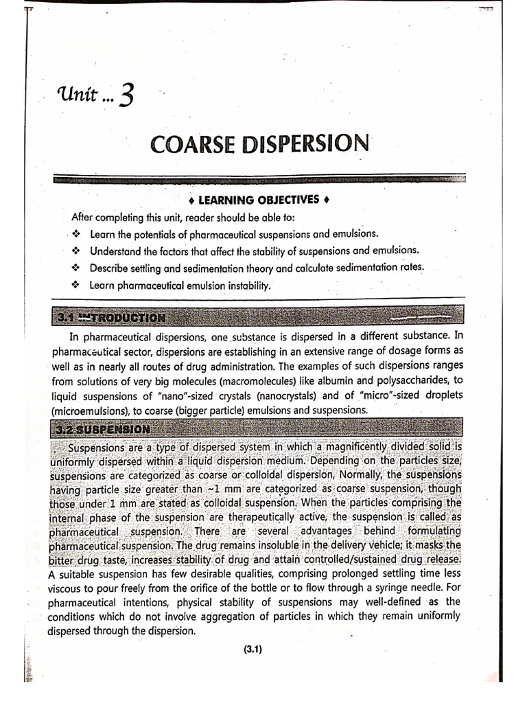 Coarse Dispersion 3 | PDF