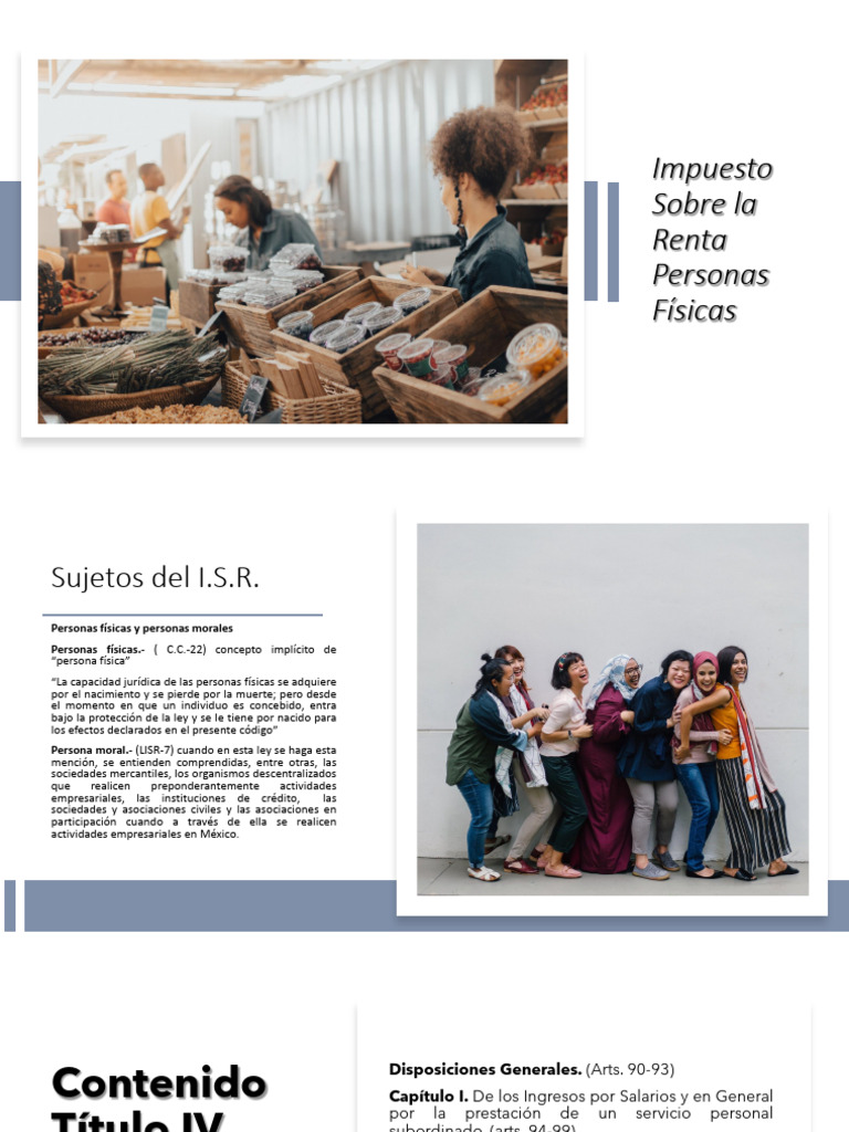 ISR Personas Fisicas (Generalidades) | PDF | Impuesto sobre la renta