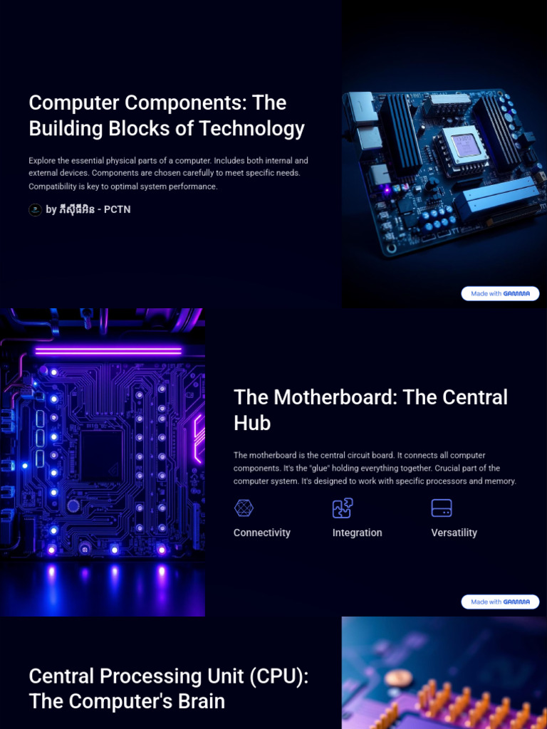 Computer-Components-The-Building-Blocks-of-Technology | PDF | Random ...