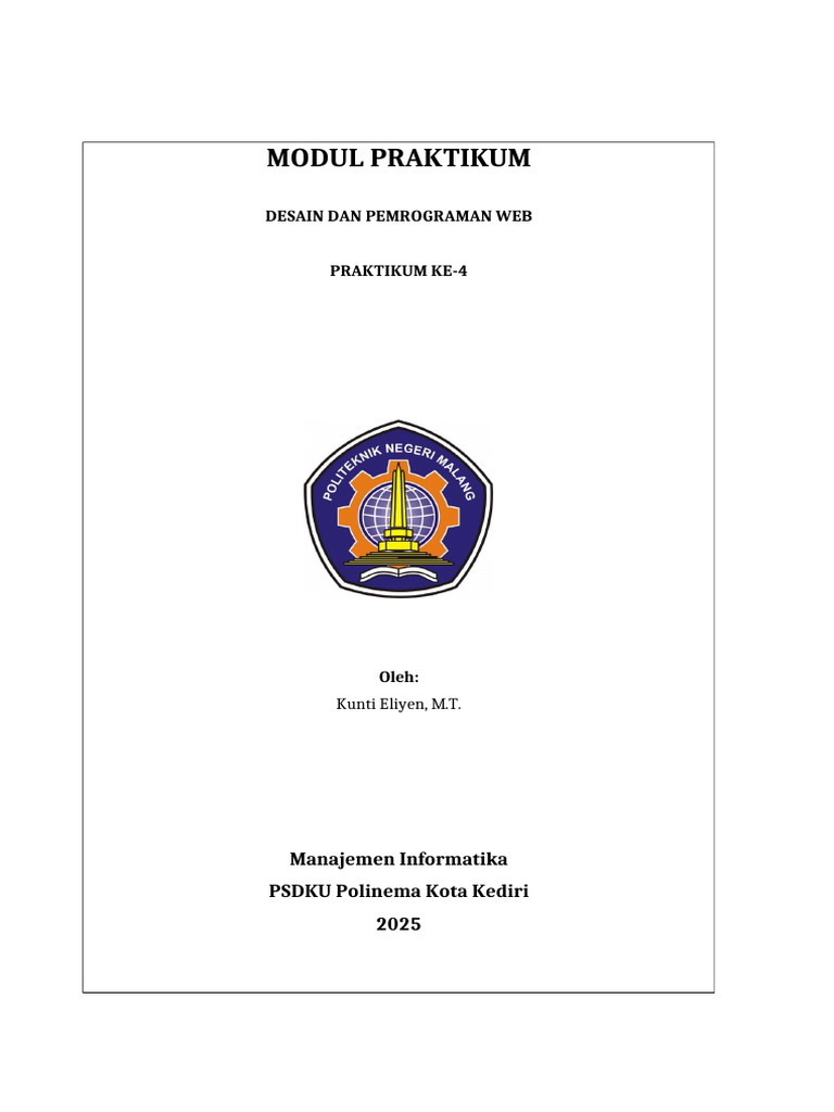 Praktikum 4 - CSS | PDF