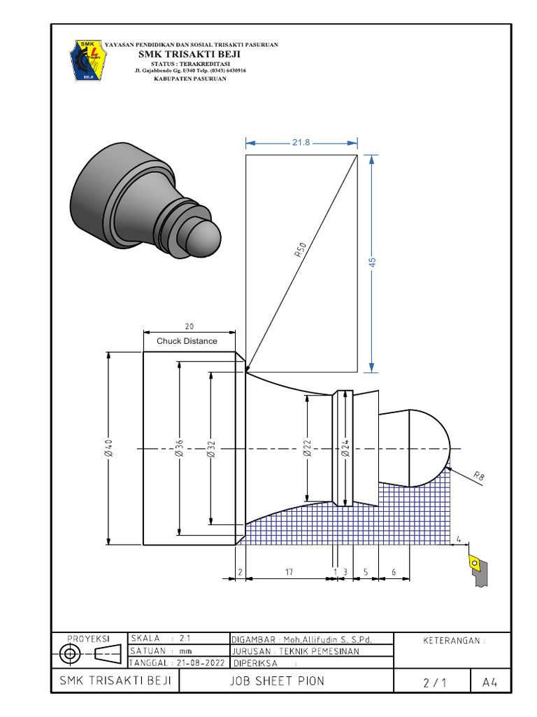 Bagi JOB SHEET PION | PDF
