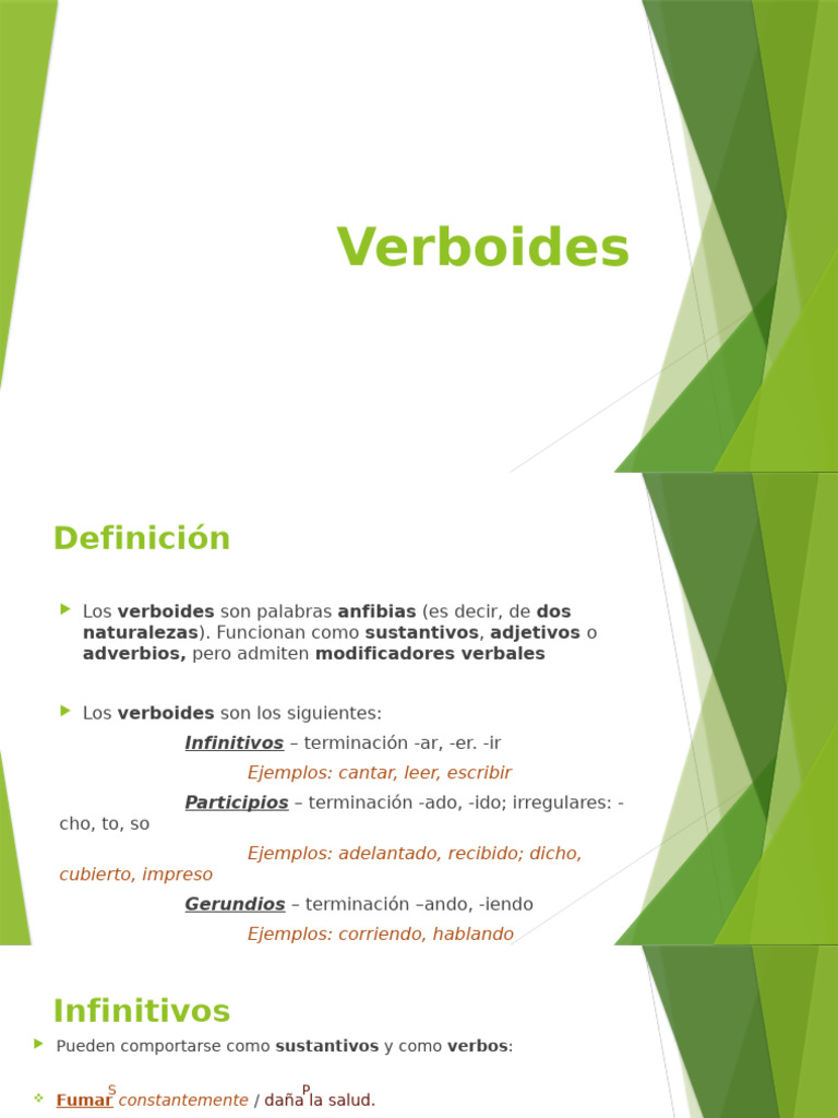 Verboides(1) | PDF | Verbo | Adverbio