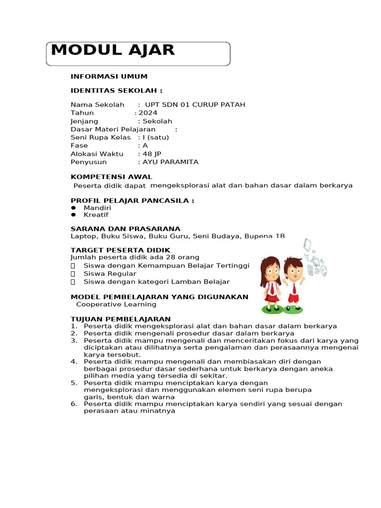 Modul Ajar SBK | PDF