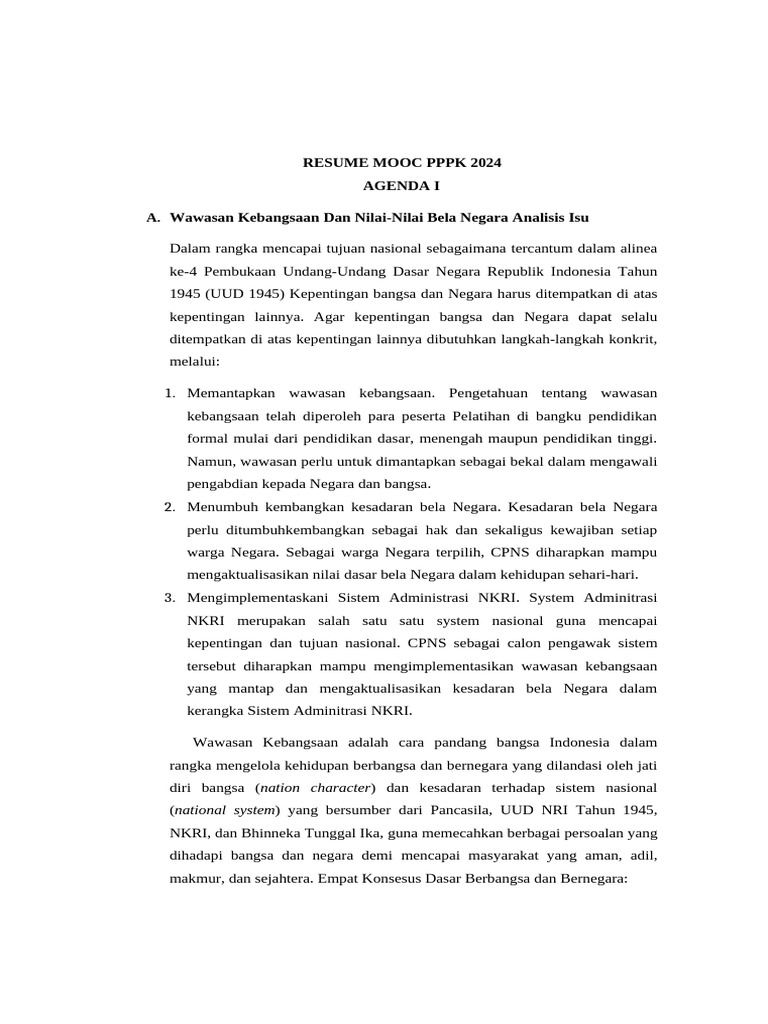 Resume Mooc Ppk 2024 | PDF