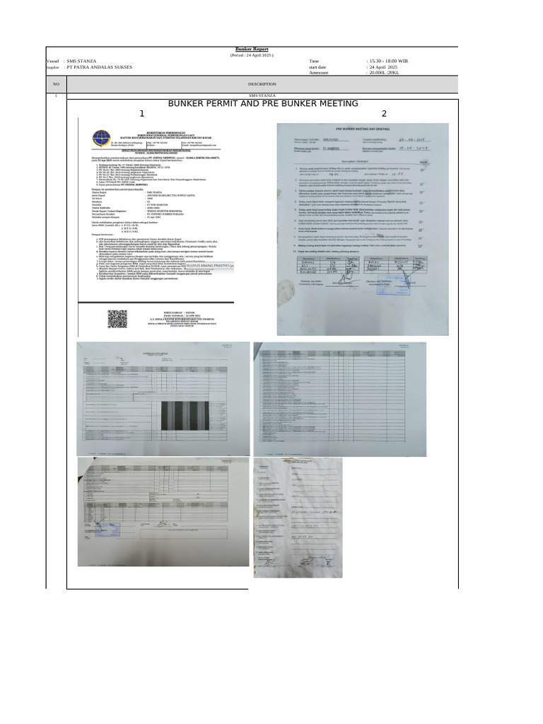 BUNKER SMS STANZA 24 April 2025 | PDF