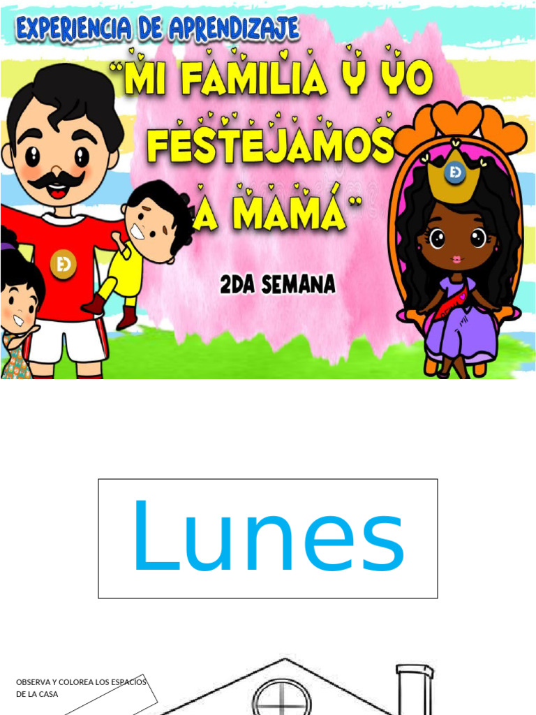 FICHAS - 2da Semana - MI FAMILIA Y YO | PDF