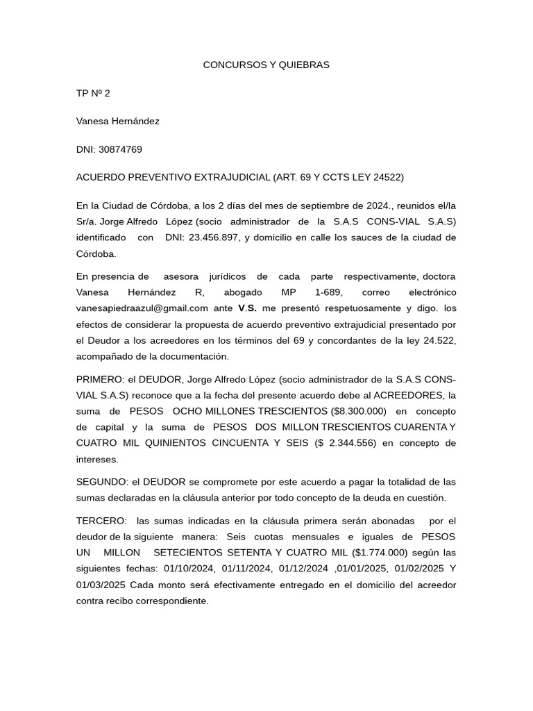 TP 2 CyQ Vanesa | PDF