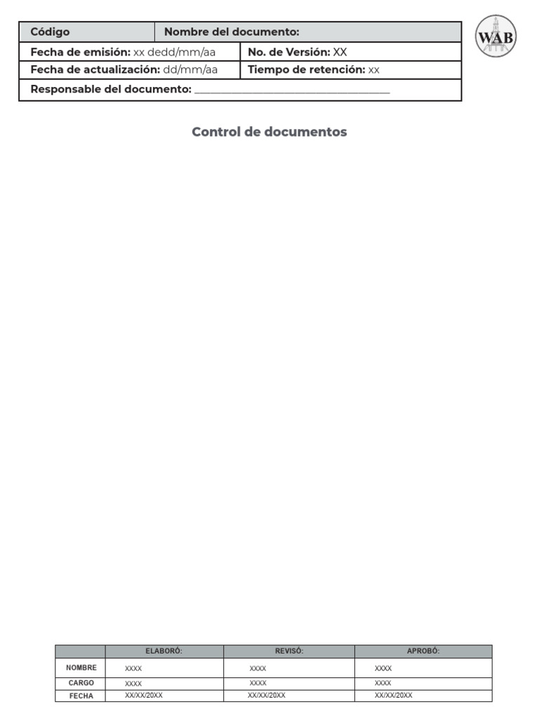 Control de Documentos | PDF