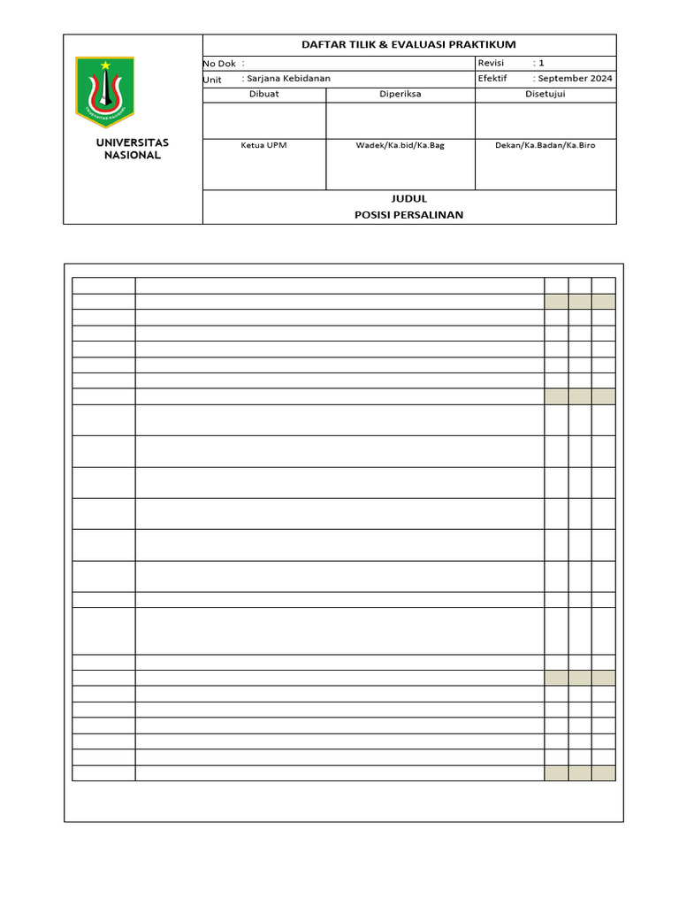 DAFTIL-POSISI PERSALINAN | PDF