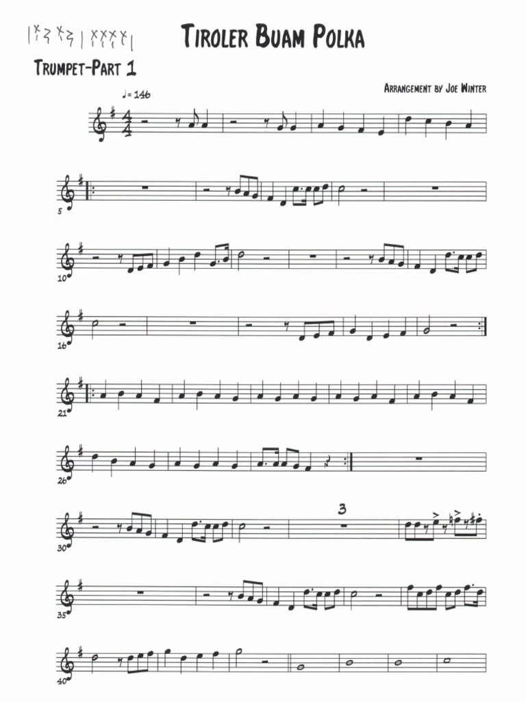 Tiroler Buam Polka Trpt+Sax | PDF