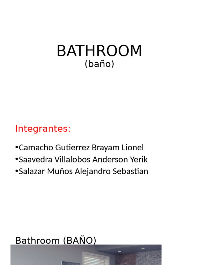 Bathroom | PDF