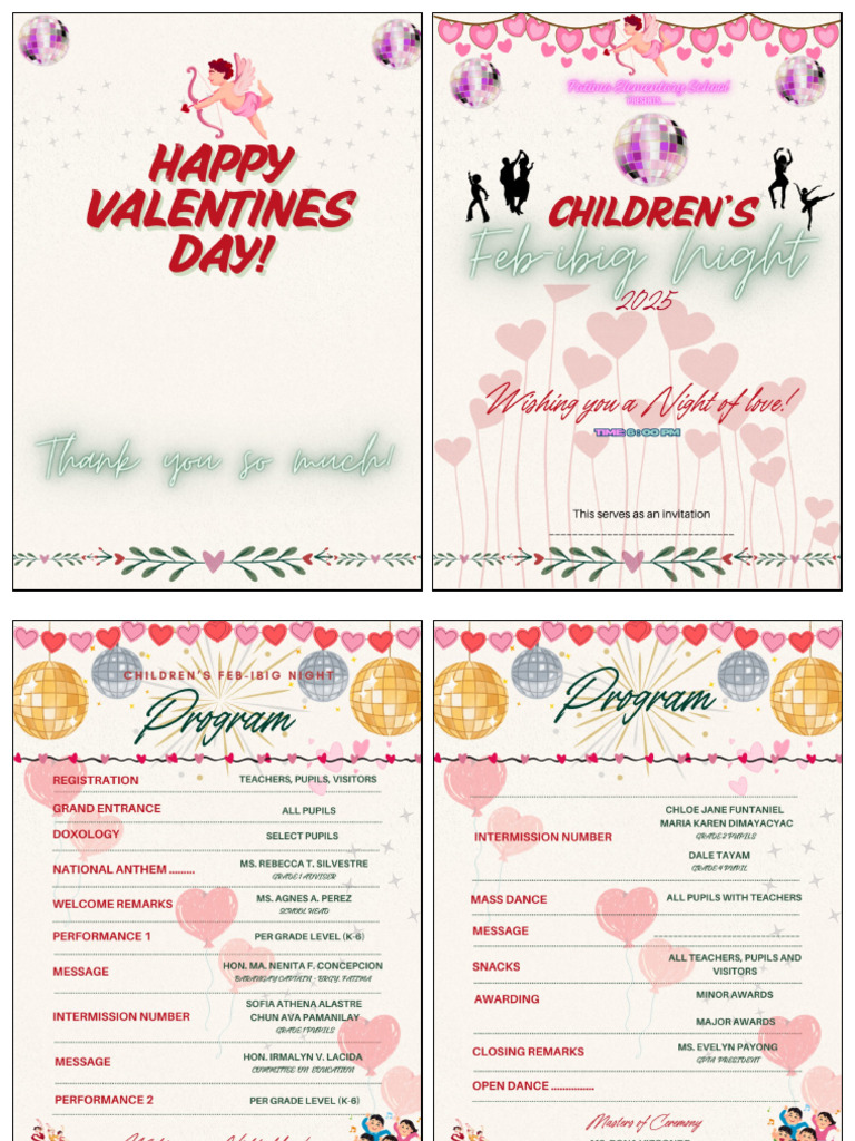 Children's Febibig Night Program | PDF