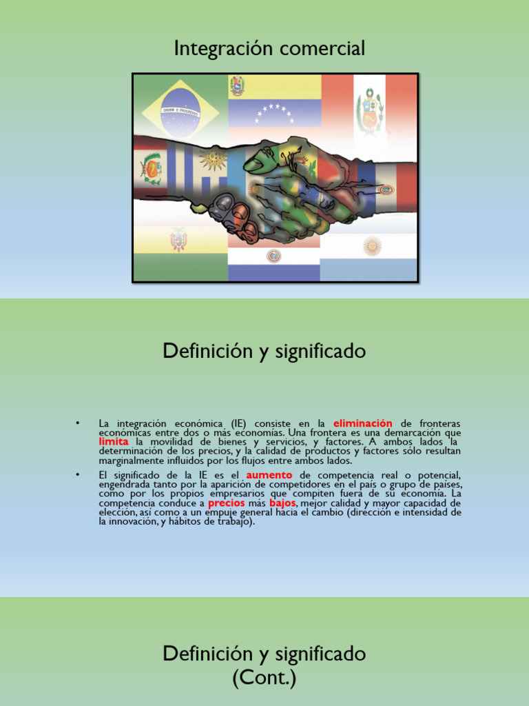 Modalidades de Integración Comercial | PDF | Arancel | Comercio