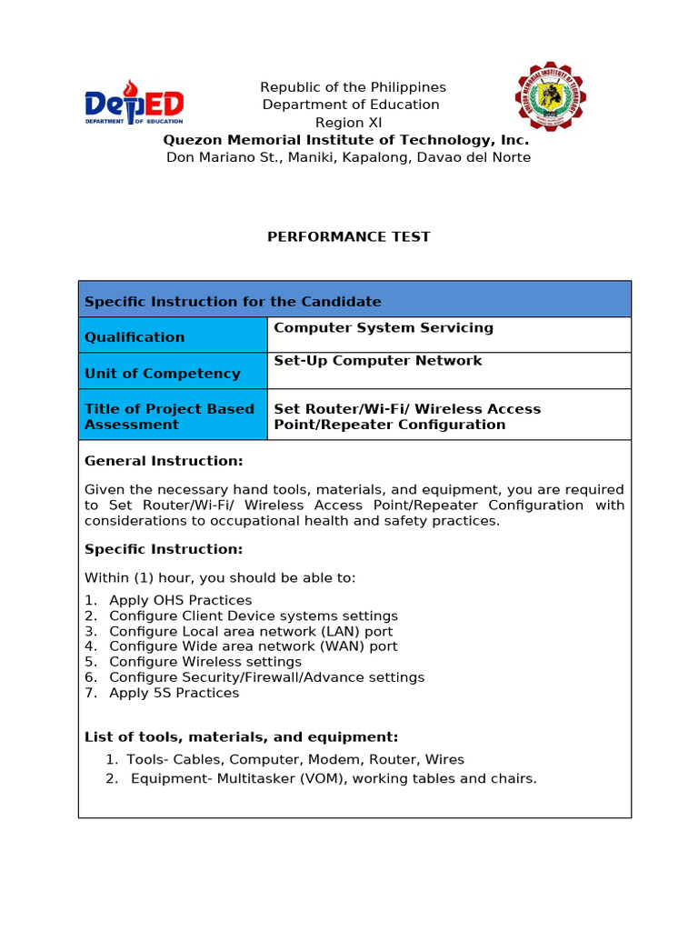 Performance Test | PDF | Computer Network | Wi Fi