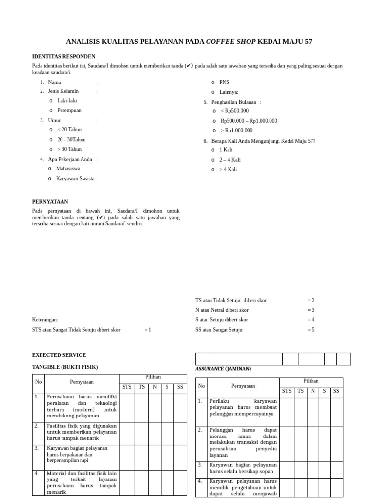 Lampiran Kuisioner | PDF