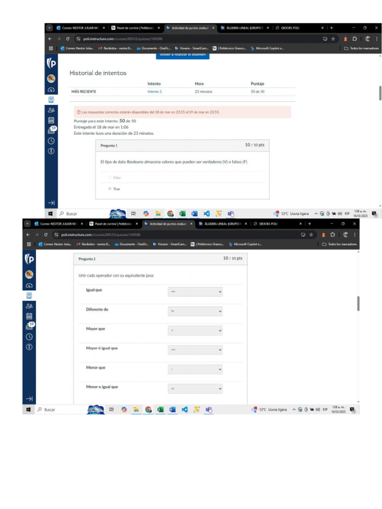 PROGRAMACIÓN DE COMPUTADORES 2 ESCENARIO | PDF
