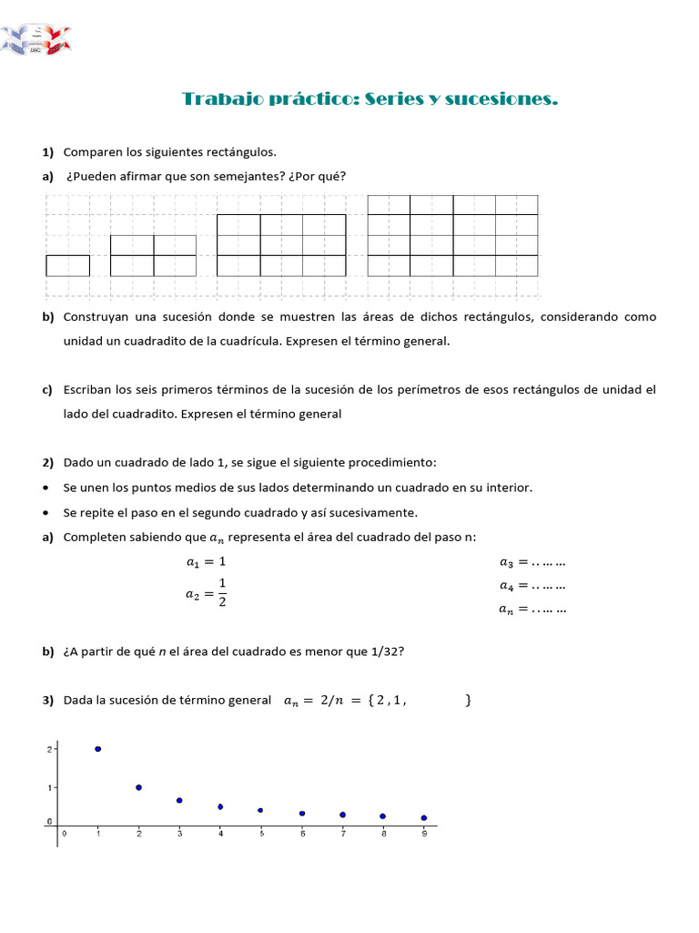 Series y Sucesiones, ISFDN°107 | PDF | Secuencia | Matemática Elemental