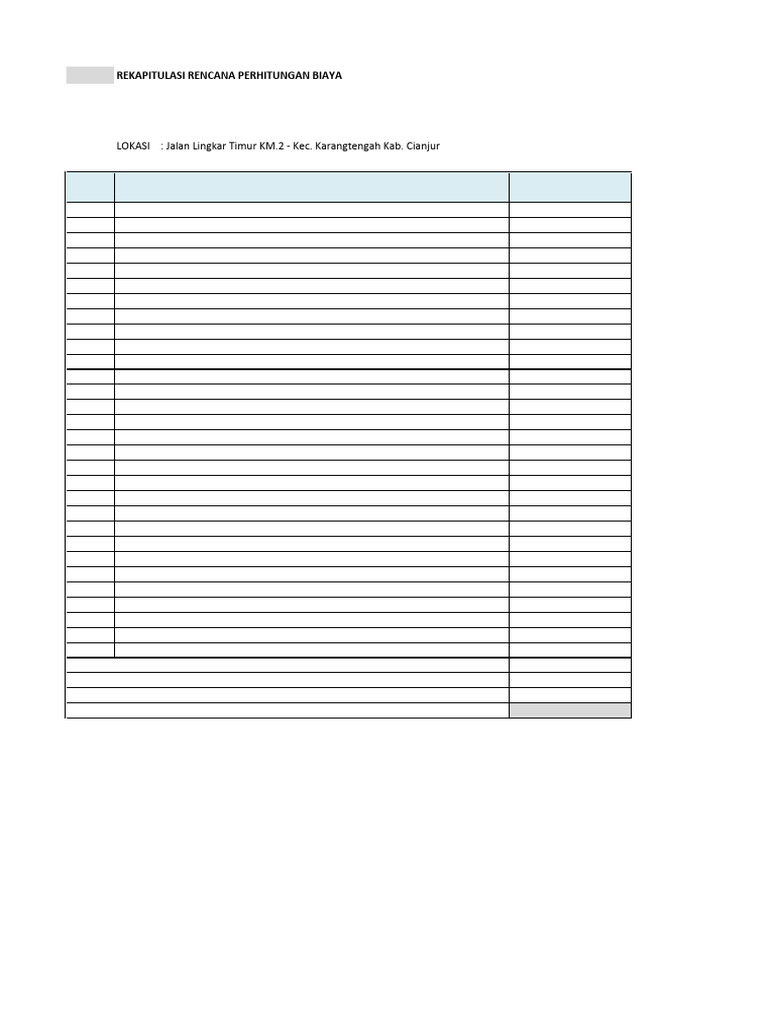 Rab Rumah Type 70 Subcon | PDF
