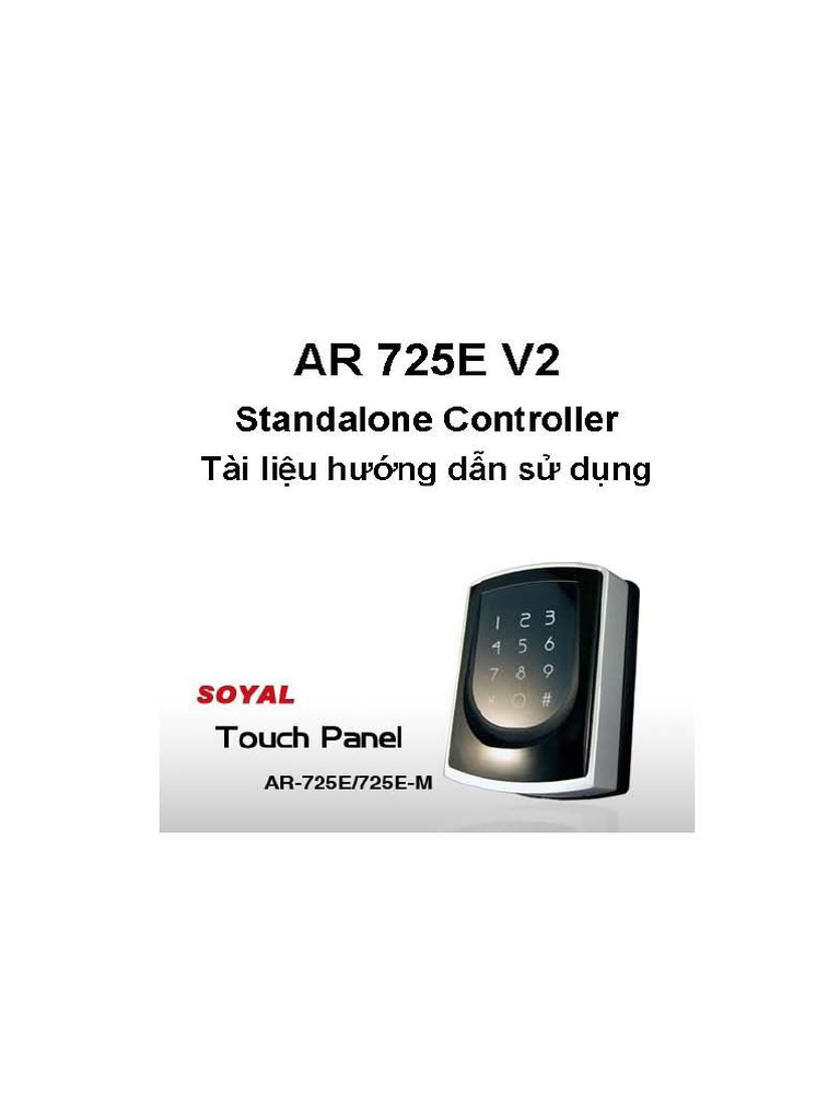 Soyal AR 725E Vietnamese Manual | PDF