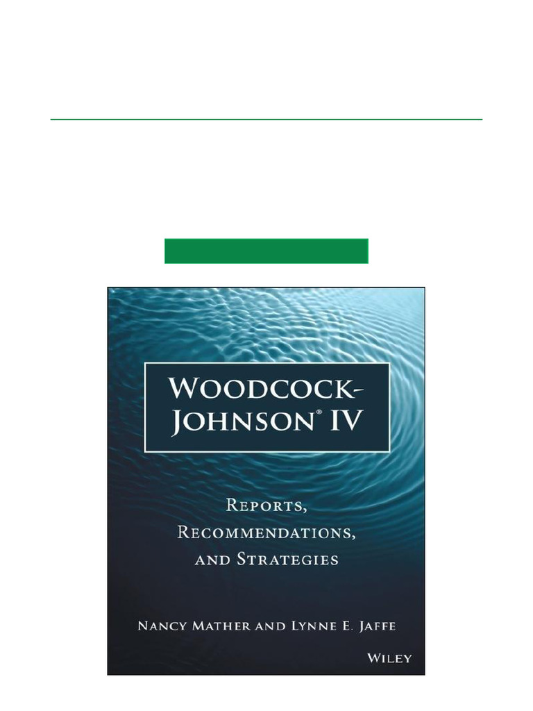 Woodcock Johnson IV Reports, Recommendations, and Strategies Reports ...