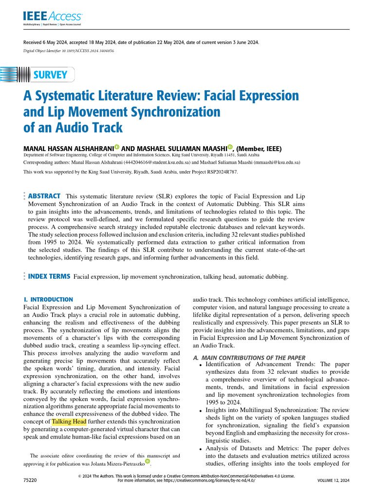 18_A_Systematic_Literature_Review_Facial_Expression_and_Lip_Movement_Synchronization_of_an_Audio ...