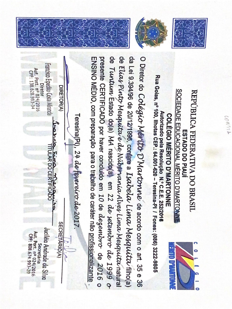 1 Certifica Do | PDF