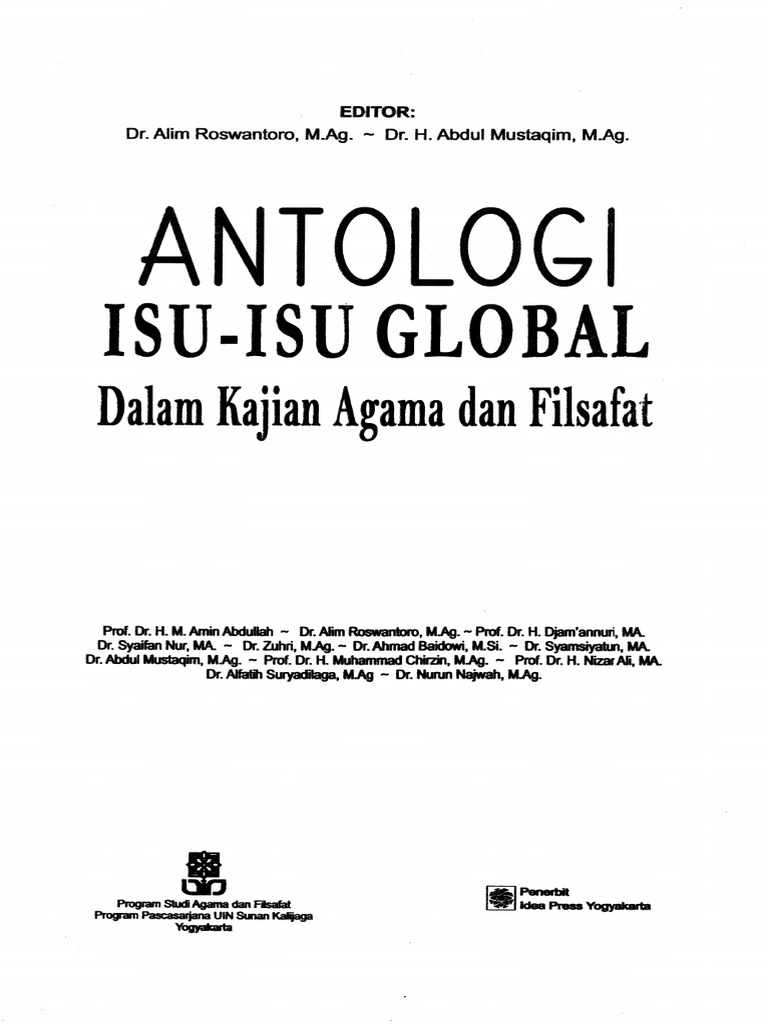 Antologi Isu-Isu Global - Dalam Kajian Agama Dan Filsafat | PDF