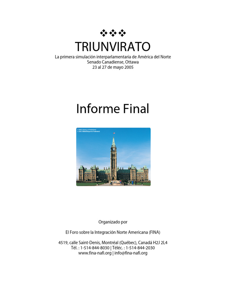 Triunvirato-InformeFinal 001 | PDF | Gobierno