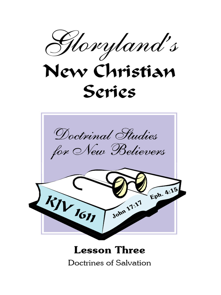 Lesson 3 - Doctrines of Salvation | PDF | Baptism | Justification ...