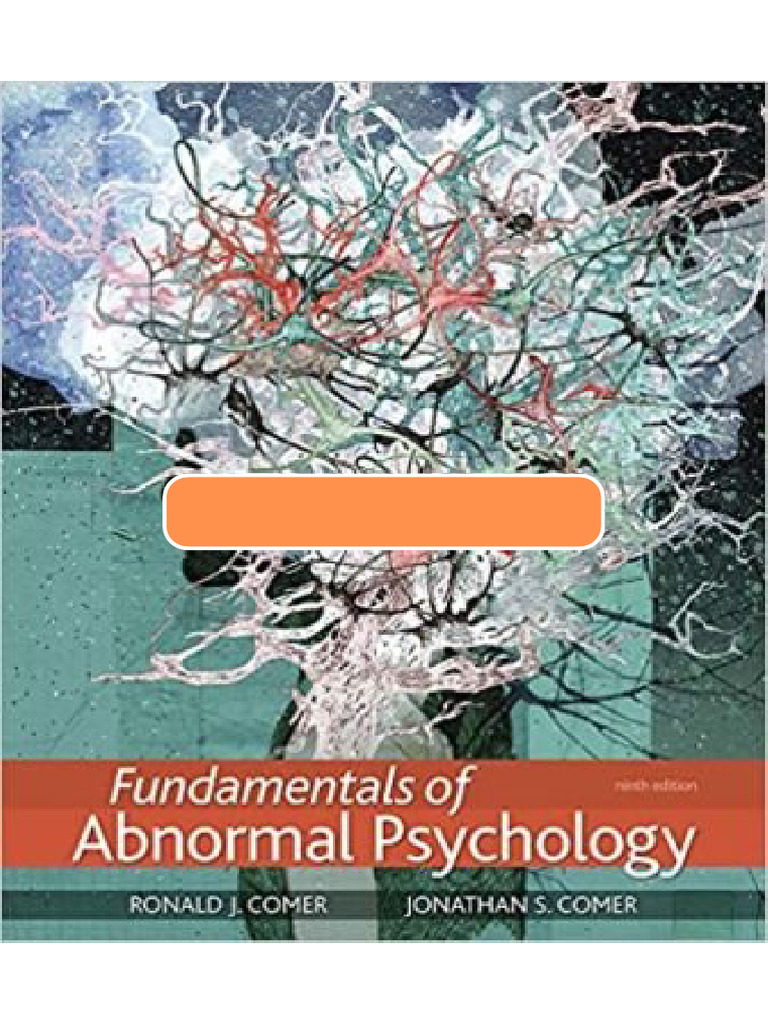 Testbank for Fundamentals of Abnormal Psychology 9th Edition Comer ...