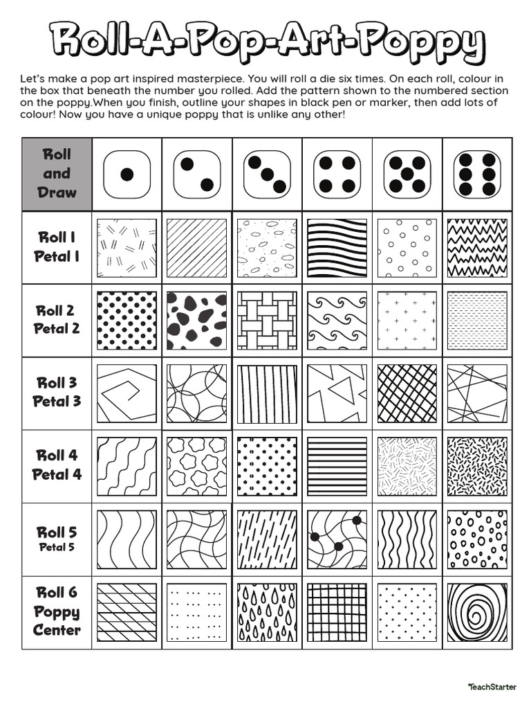 Poppy Craft Anzac Day Art Template Printable PDF | PDF