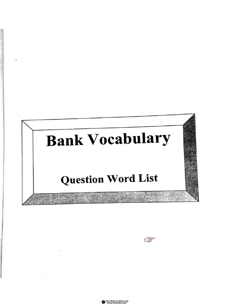 Bank Vocabulary 2001-2017 1 | PDF