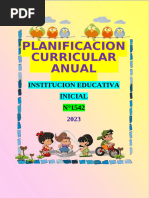Planificación Curricular Anual 2024 Inicial | PDF | Aprendizaje | Evaluación