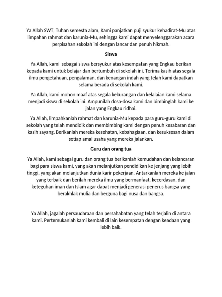 Doa Kelulusan | PDF