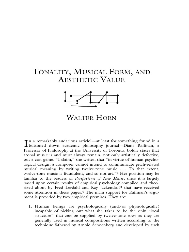 Tonality Musical Form and Aesthetic Valu | PDF | Semantics | Syntax