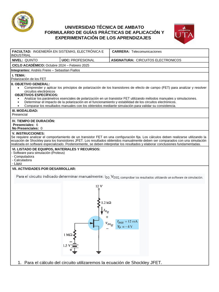 PRÁCTICA 2-2P-S - Fiallos - E - Freire | PDF | Electrónica | Simulación